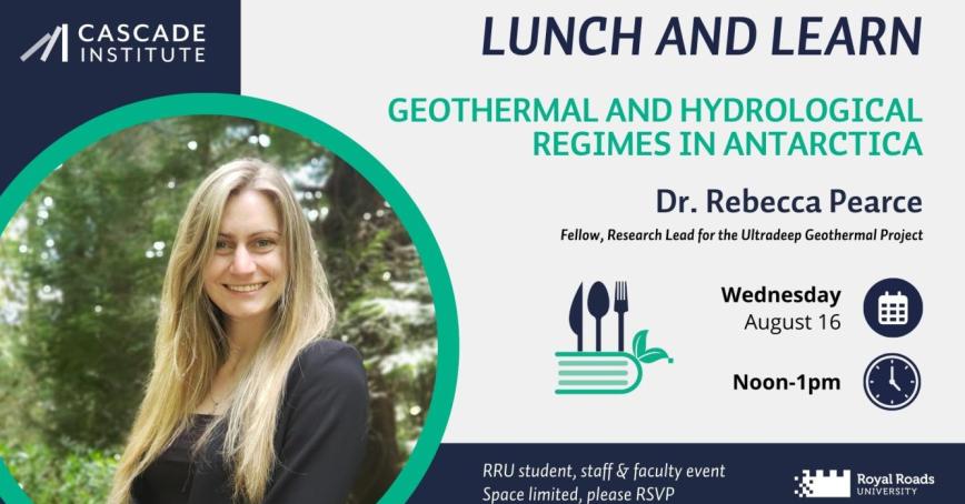 Lunch & Learn: Geothermal and hydrological regimes in Antarctica | Royal Roads University